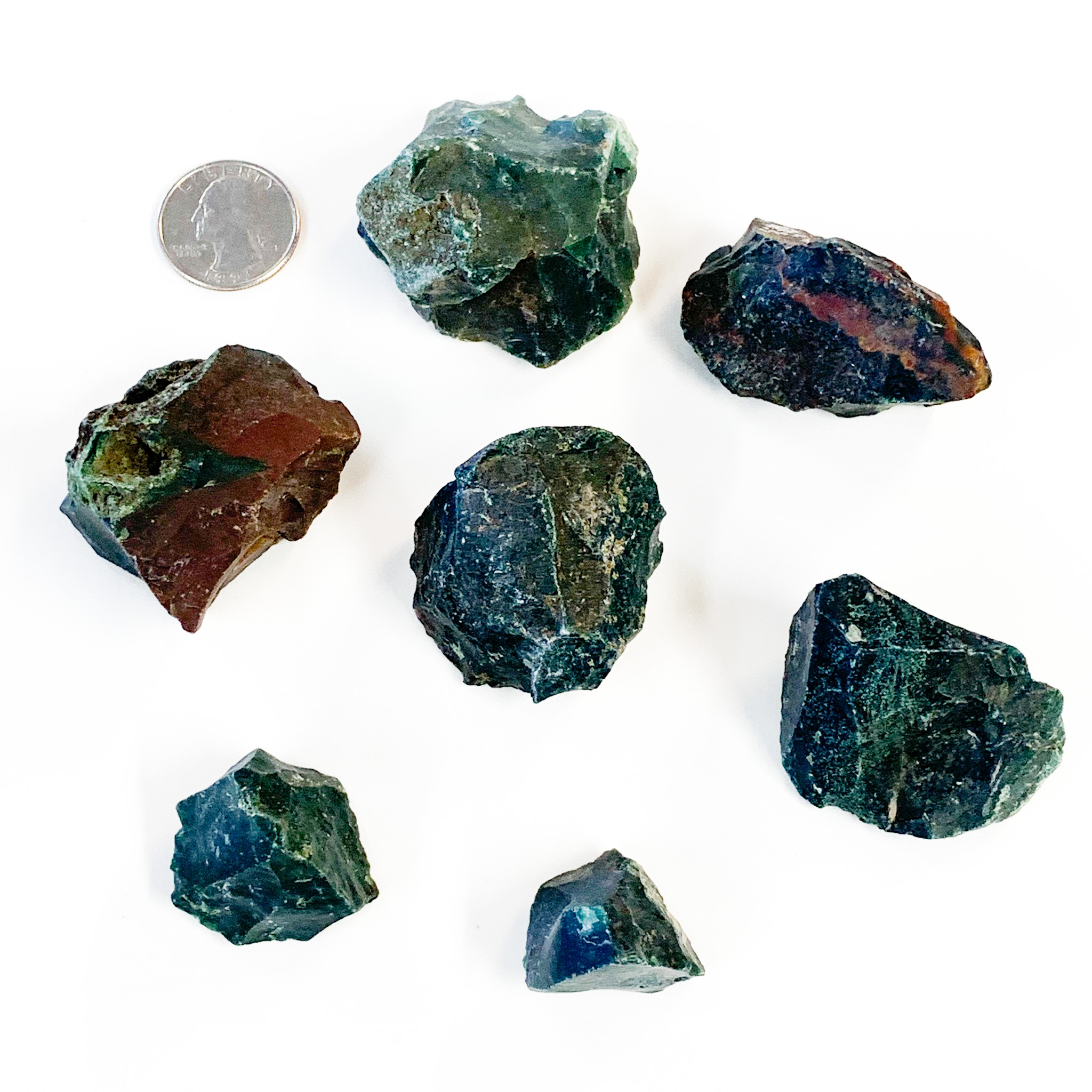 Bloodstone Rough in its natural form as a chunk of stone-