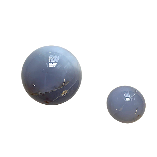 Home & Living Blue chalcedony mini sphere Rocks & Geodes Home Décor ...