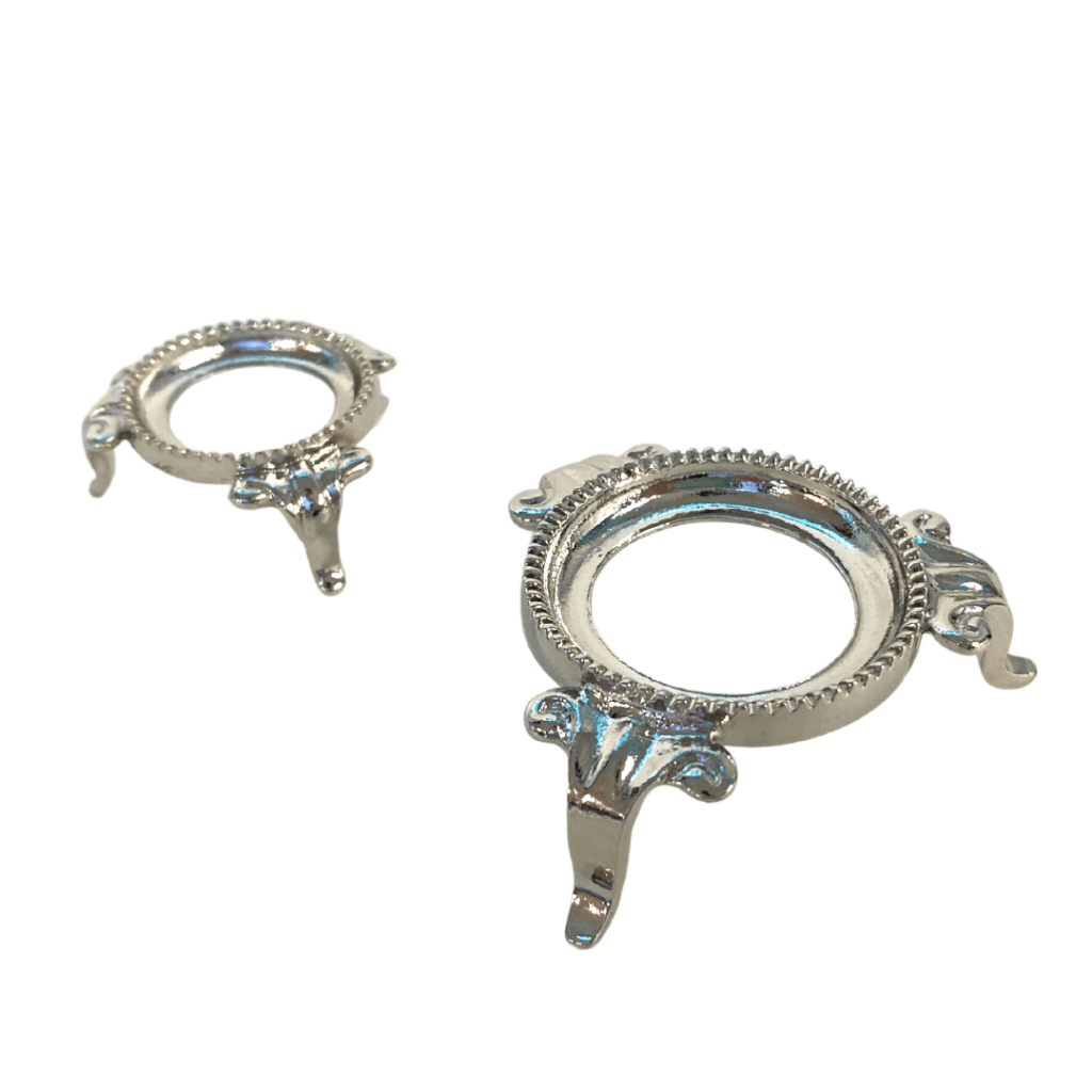 Small Metal Stand for Sphere to display your gemstone crystal