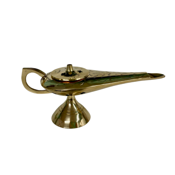 Genie Lamp Brass Incense Burner