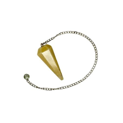 Yellow Jade Pendulum For Dowsing